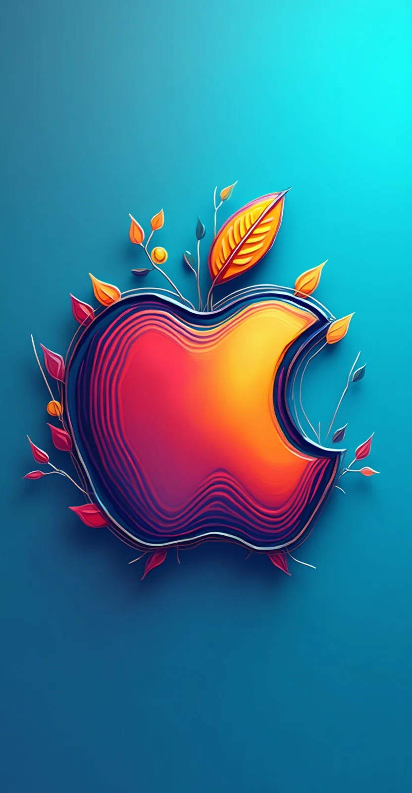 Colorful Apple Logo Backgrounds for iPhone 11 Pro in Ultra HD – WALLPAPER