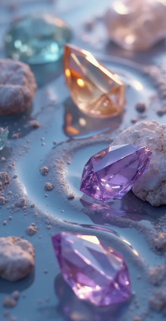 Crystal Stones Wallpaper 4K – WALLPAPER