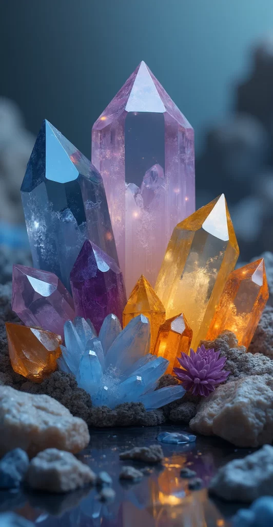 Crystal Stones Wallpaper 4K – WALLPAPER