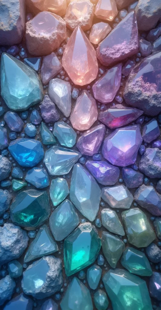 Crystal Stones Wallpaper 4K – WALLPAPER