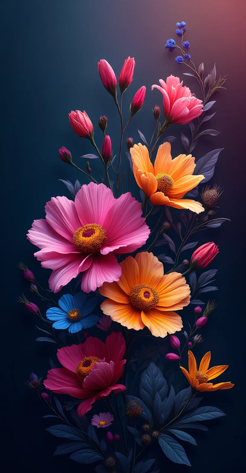 OLED Flowers Wallpaper 4K – WALLPAPER